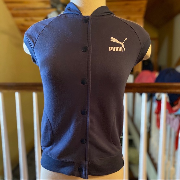 Puma | Jackets & Coats | Puma Sleeveless Hoodie Vest | Poshmark